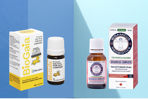 So sánh Bioamicus và Biogaia nên dùng men nào hơn?