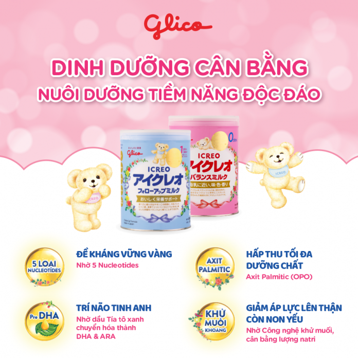 CÙNG GLICO KHÁM PHÁ BÍ QUYẾT GIÚP TRẺ KHỎE MẠNH VÀ THÔNG MINH