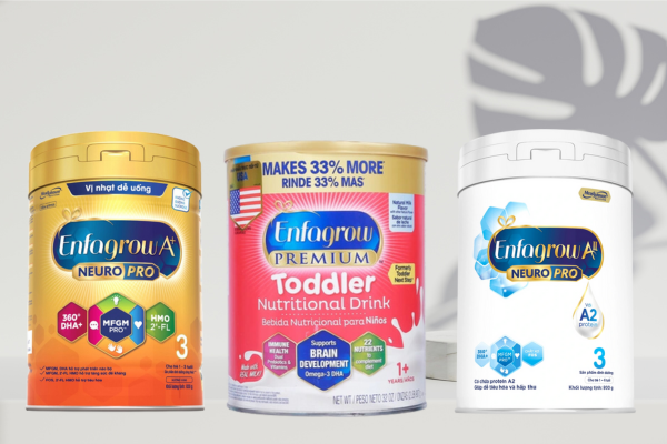 TOP sữa Enfagrow cho bé trên 1 tuổi bán chạy nhất tại KidsPlaza