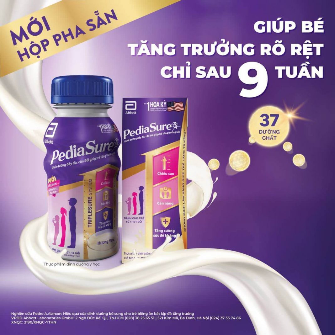 Sữa Pediasure pha sẵn: Có mấy loại? Có tốt không?
