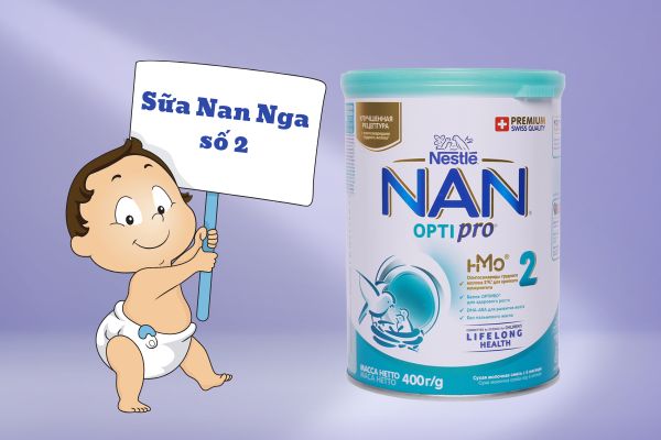 5 lý do mẹ nên chọn sữa Nan Nga số 2 hộp 400g cho bé