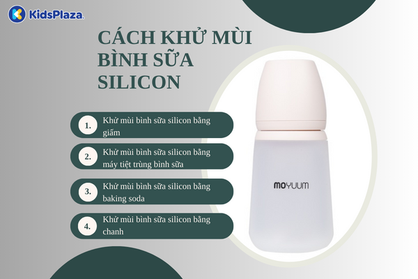 Khám phá cách khử mùi bình sữa silicon nhanh chóng, hiệu quả