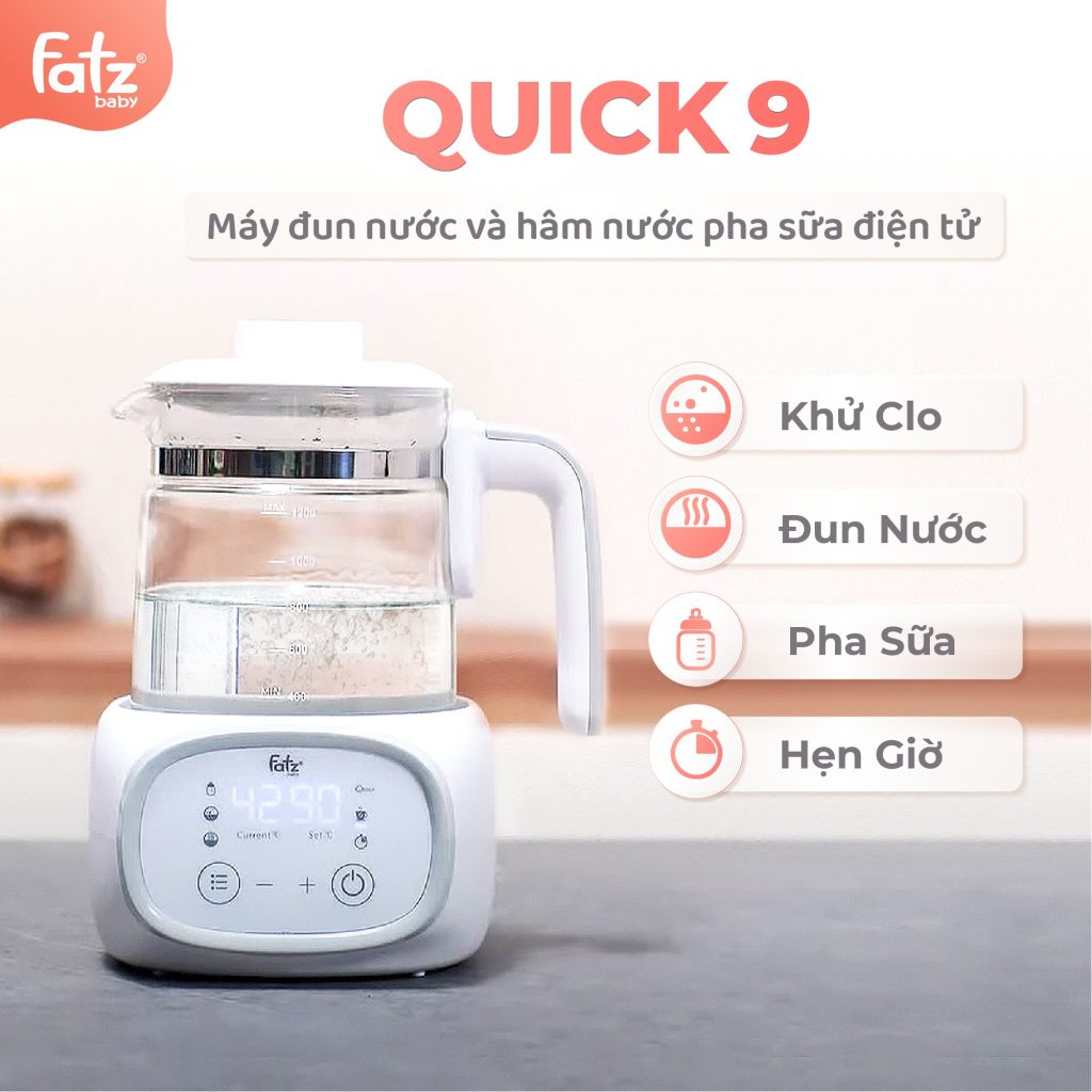 [Giải đáp] Bình đun nước pha sữa Fatz có mấy loại? Review từng dòng?