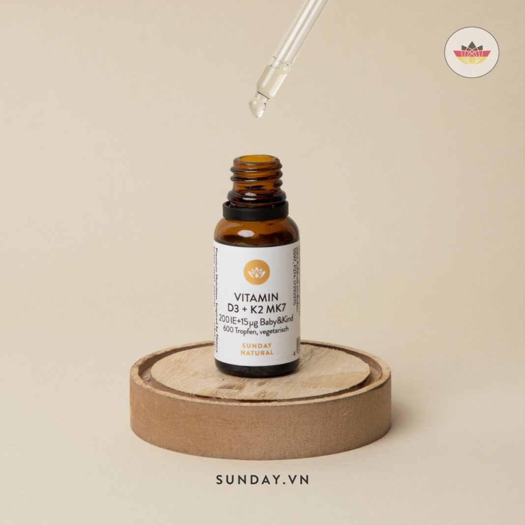 Giải đáp màu của vitamin D3K2 Sunday Natural 200 IU 15 µg