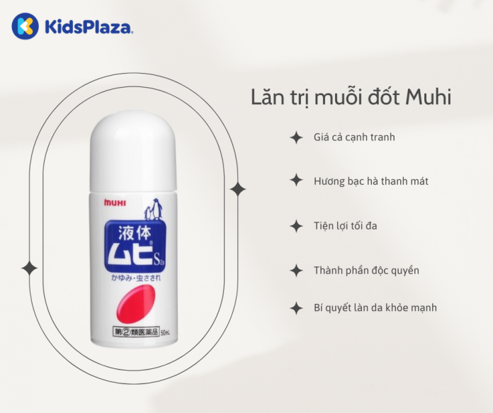 Review lăn trị muỗi đốt Muhi Nhật có tốt không?