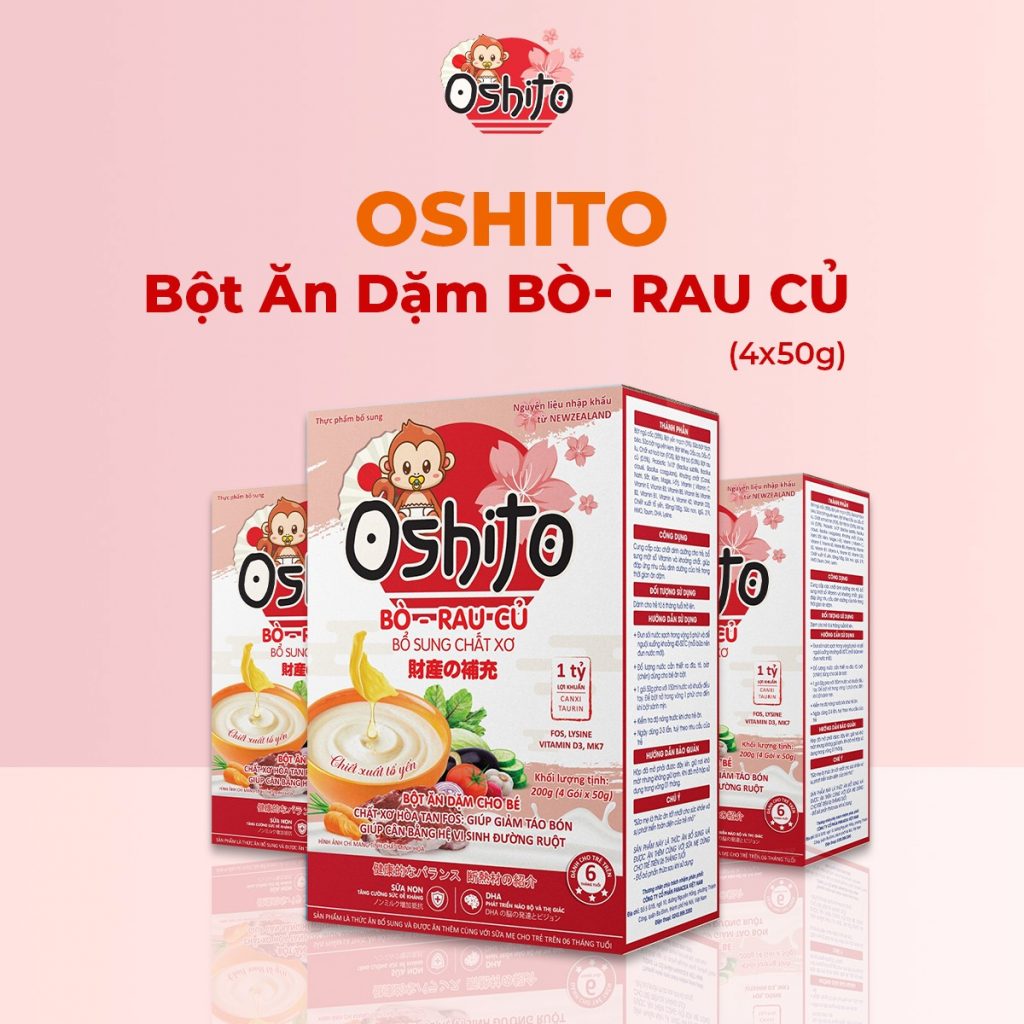 Bột ăn dặm Oshito có mấy vị? Vị nào ngon nhất?