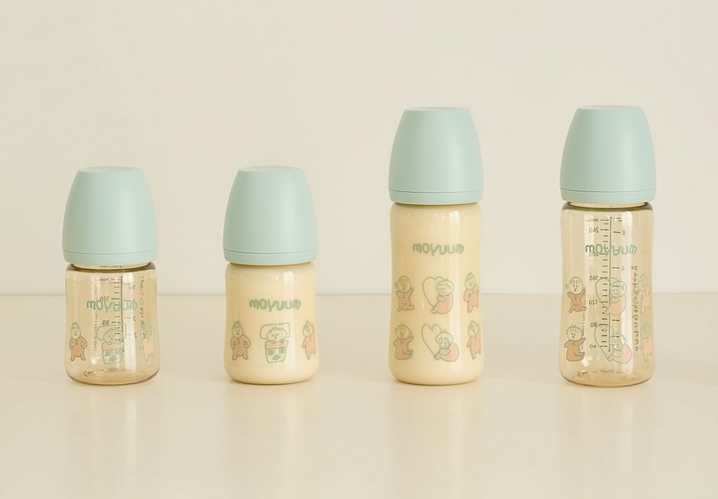 Bình sữa Moyuum Ogu Ogu có mấy size?