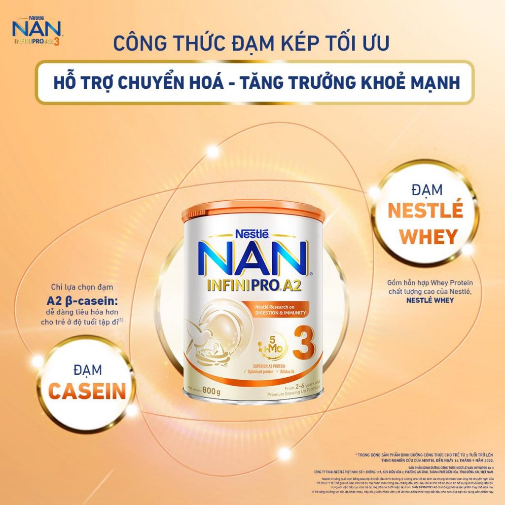 Sữa Nan Infinipro A2 review về thành phần, công dụng