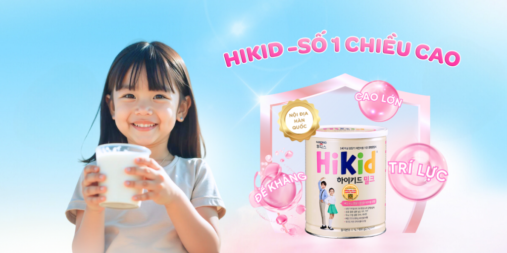 HIKID - Sữa nội địa Hàn Quốc tăng chiều cao vượt trội cho bé