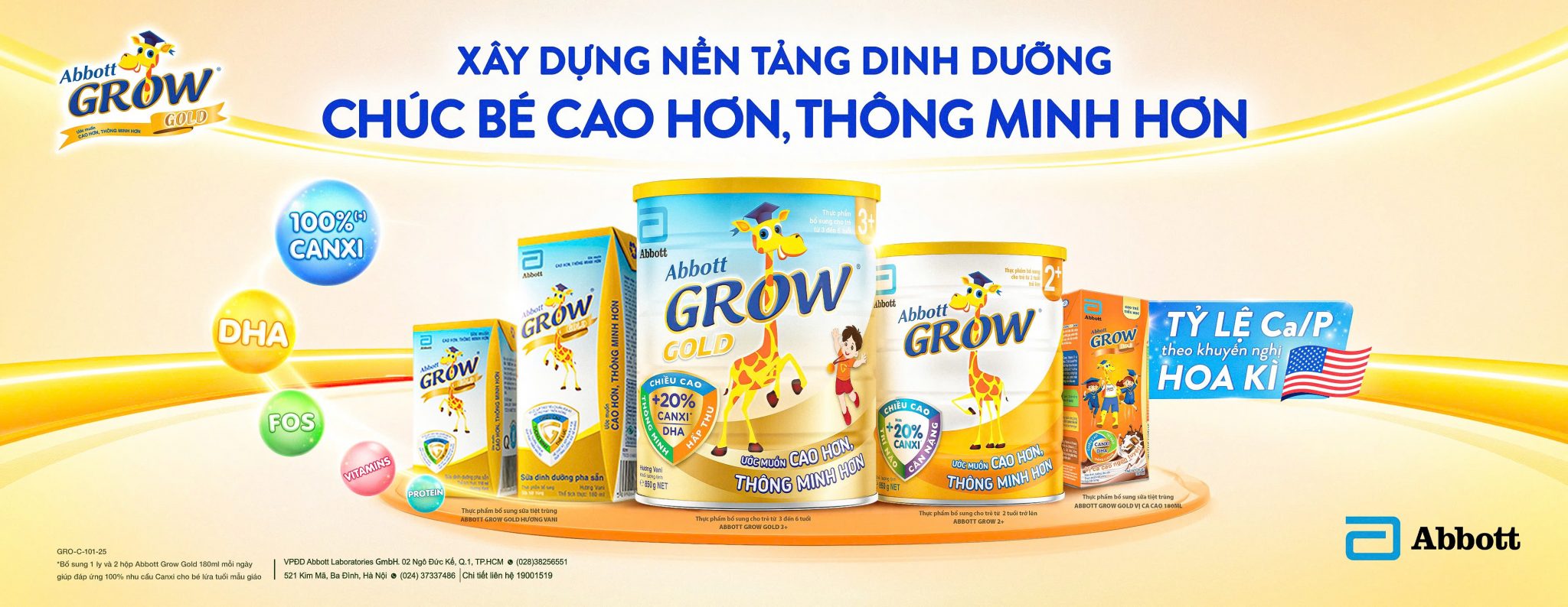 Abbott Grow Gold – nguồn dinh dưỡng chất lượng từ Abbott Hoa Kỳ giúp ...