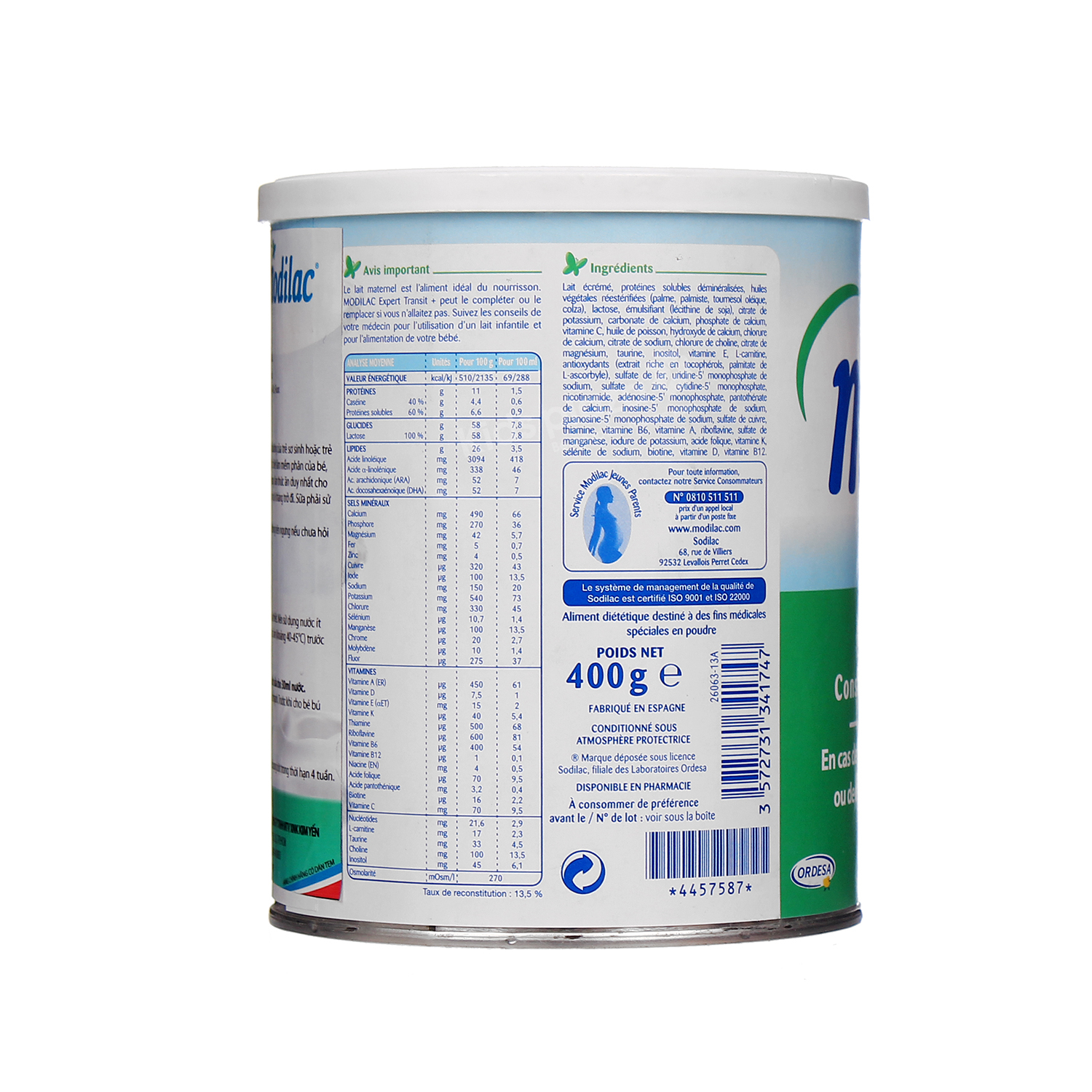 Sữa Modilac transit | Sữa bột cho bé - Kidsplaza.vn